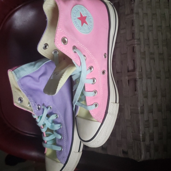 Converse | Shoes | Converse Chuck Taylor Hi Pink And Purple | Poshmark